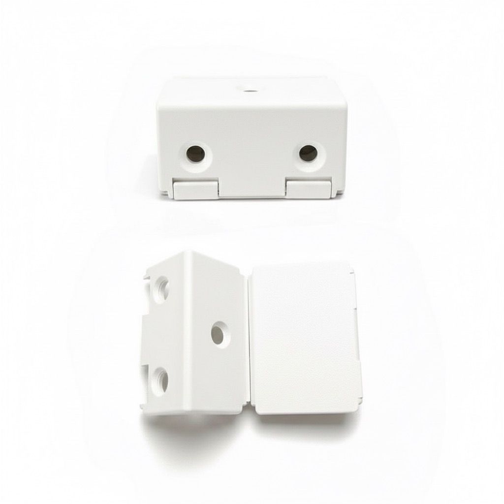 CONECTOR DOBLE C/TAPA BLANCO | Melamina2 CR