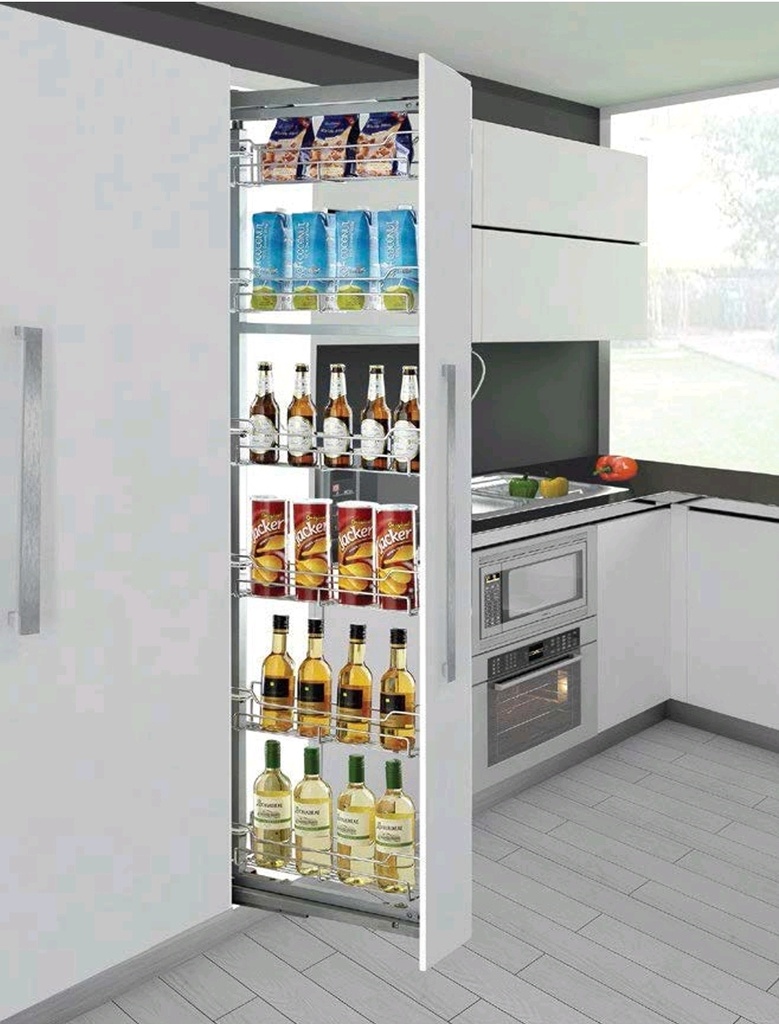 ALACENA EXTRAIBLE 400MM 6 NIVELES GRIS IT21320 | Melamina2 CR